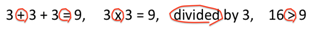 Multiplication and division symbols expressions relationship