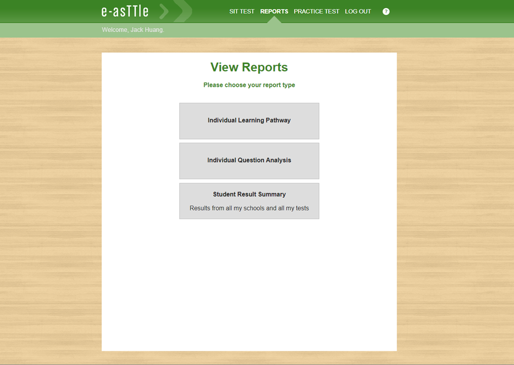 e-asTTle – Accessing student portal and tests