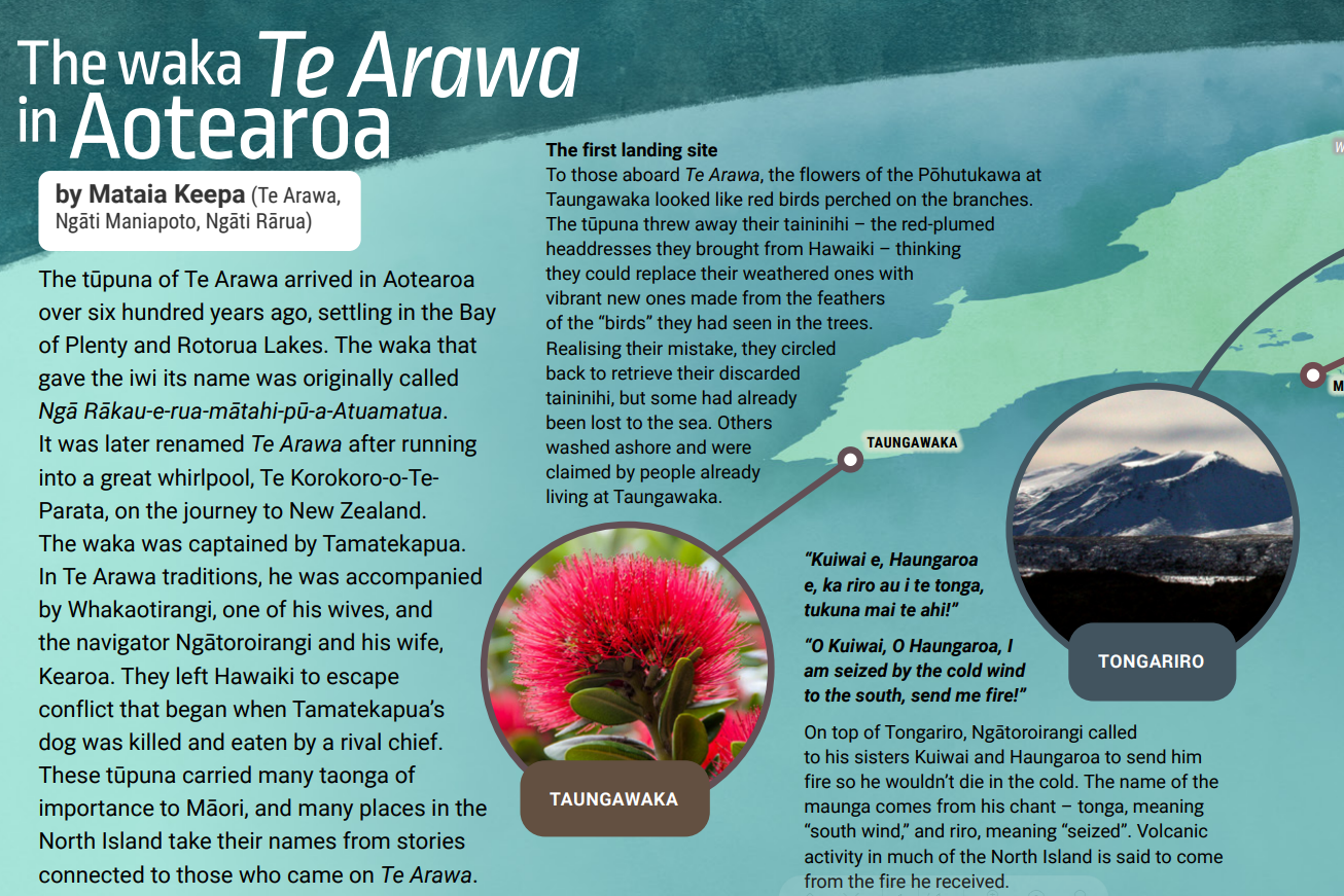 The Waka Te Arawa in Aotearoa