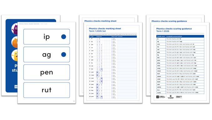 Phonics Checks – Assessment materials