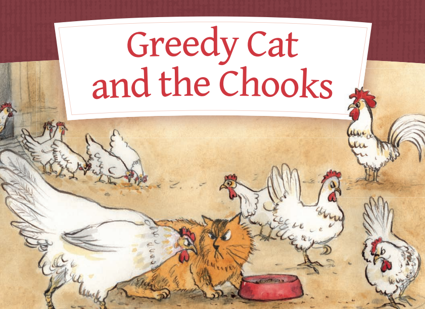 Greedy Cat and the Chooks