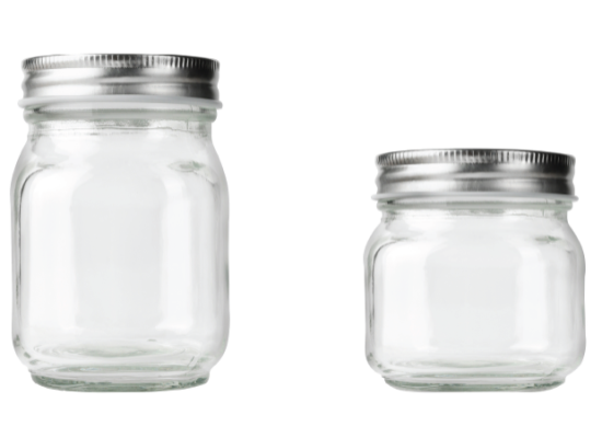 How full is the jar?