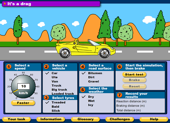 Teaching activity - Speed and distance - It's a drag