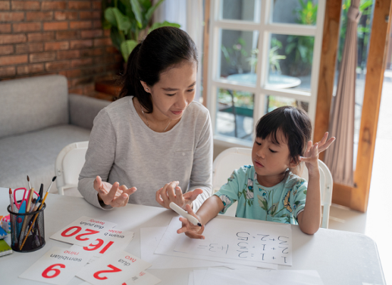 Number facts activities for advanced counting children